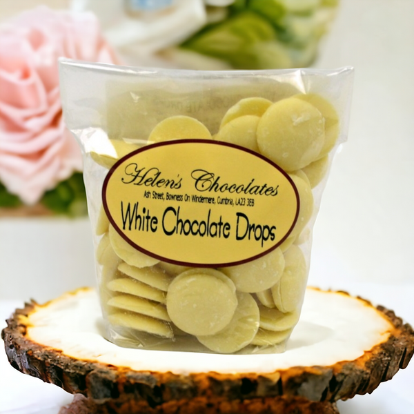 White Chocolate Drops – Helen’s Chocolates